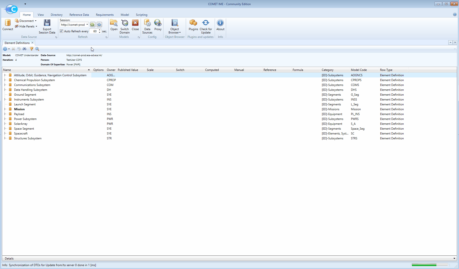 Populating Equipment Parameter Values COMET Documentation For CDF